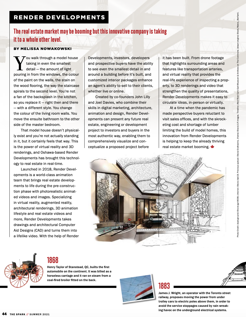 Render Developments: Was Featured in Spark Magazine!